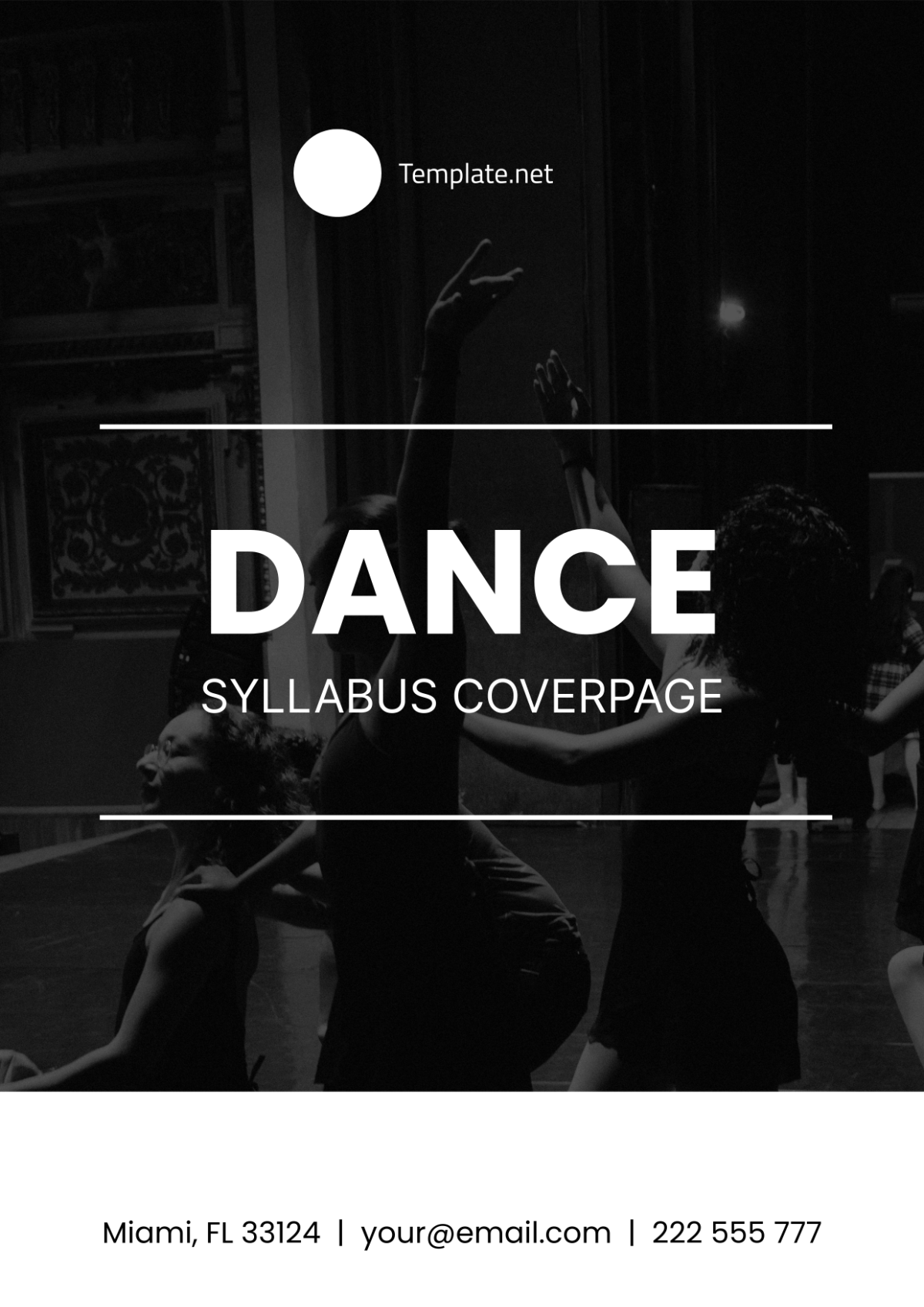 Dance Syllabus Cover Page Template - Edit Online & Download Example ...