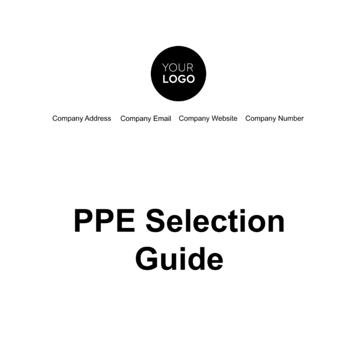 PPE Selection Guide Template - Edit Online & Download Example ...
