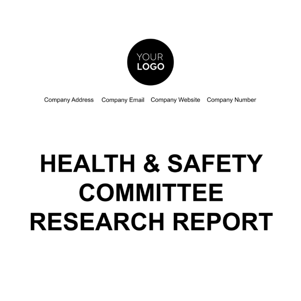 Health & Safety Committee Research Report Template - Edit Online ...