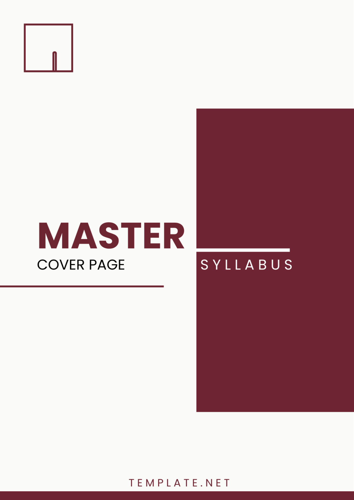 Master Syllabus Cover Page Template - Edit Online & Download Example ...