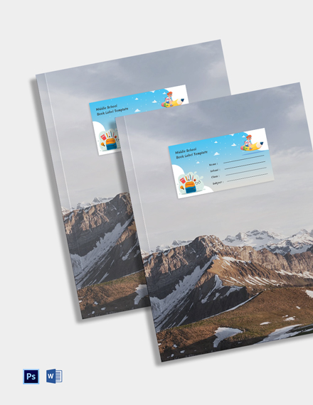 Free Blank Book Label Template - Download in Word, PSD | Template.net