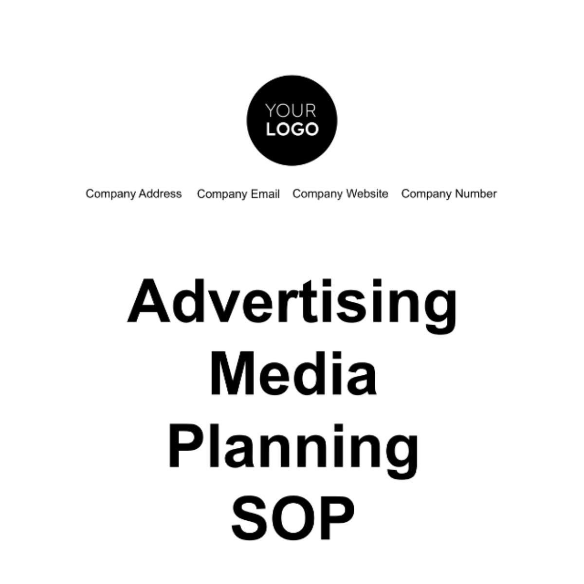 Advertising Media Planning SOP Template - Edit Online & Download ...