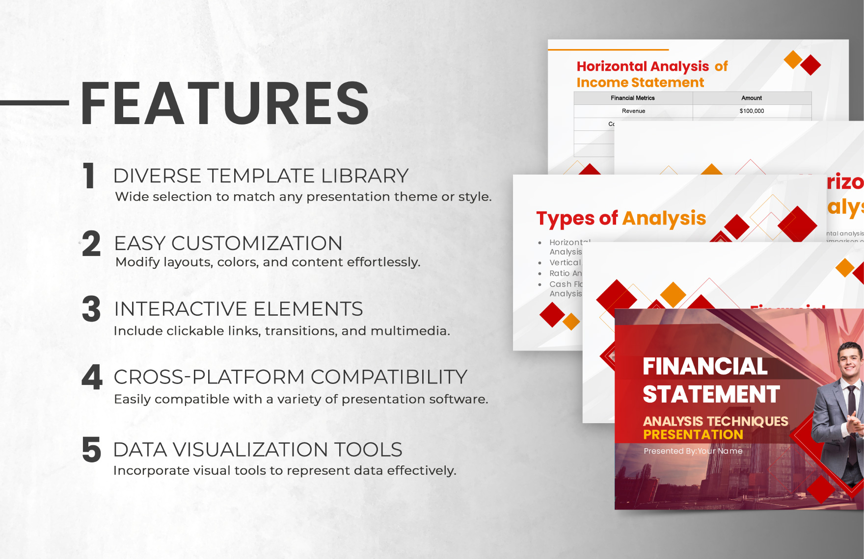 Financial Statement Analysis Techniques Presentation Template Financial Statement Analysis Techniques Presentation Template