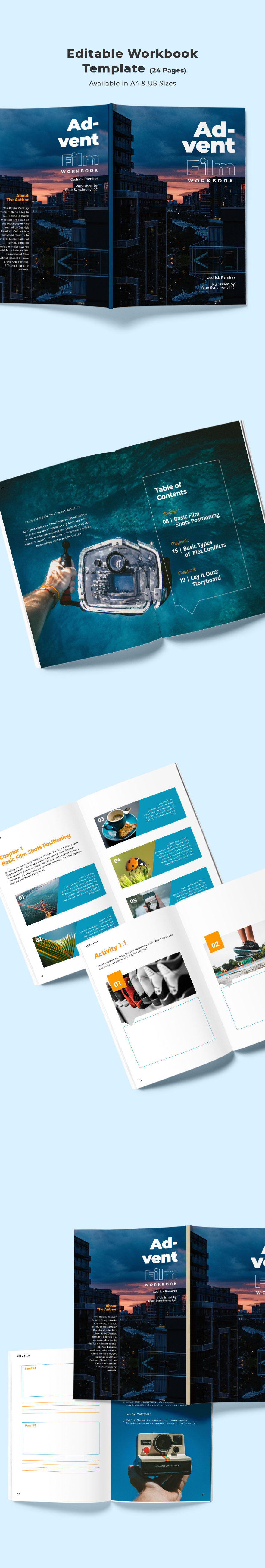 Editable Workbook Template - InDesign, Word, Apple Pages, Publisher ...