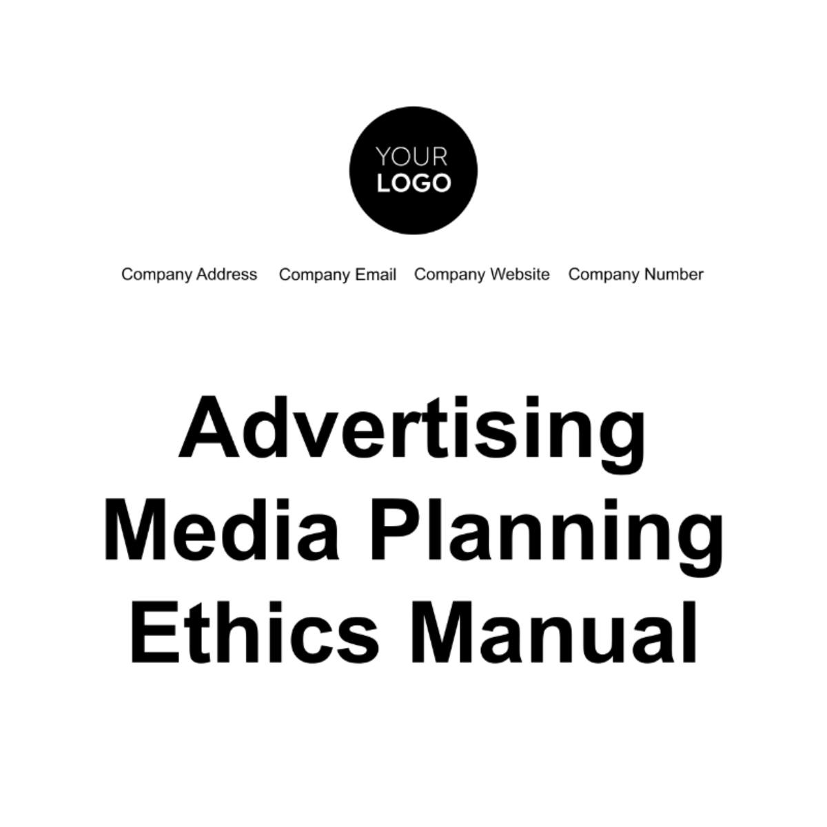 Advertising Media Planning Ethics Manual Template - Edit Online ...