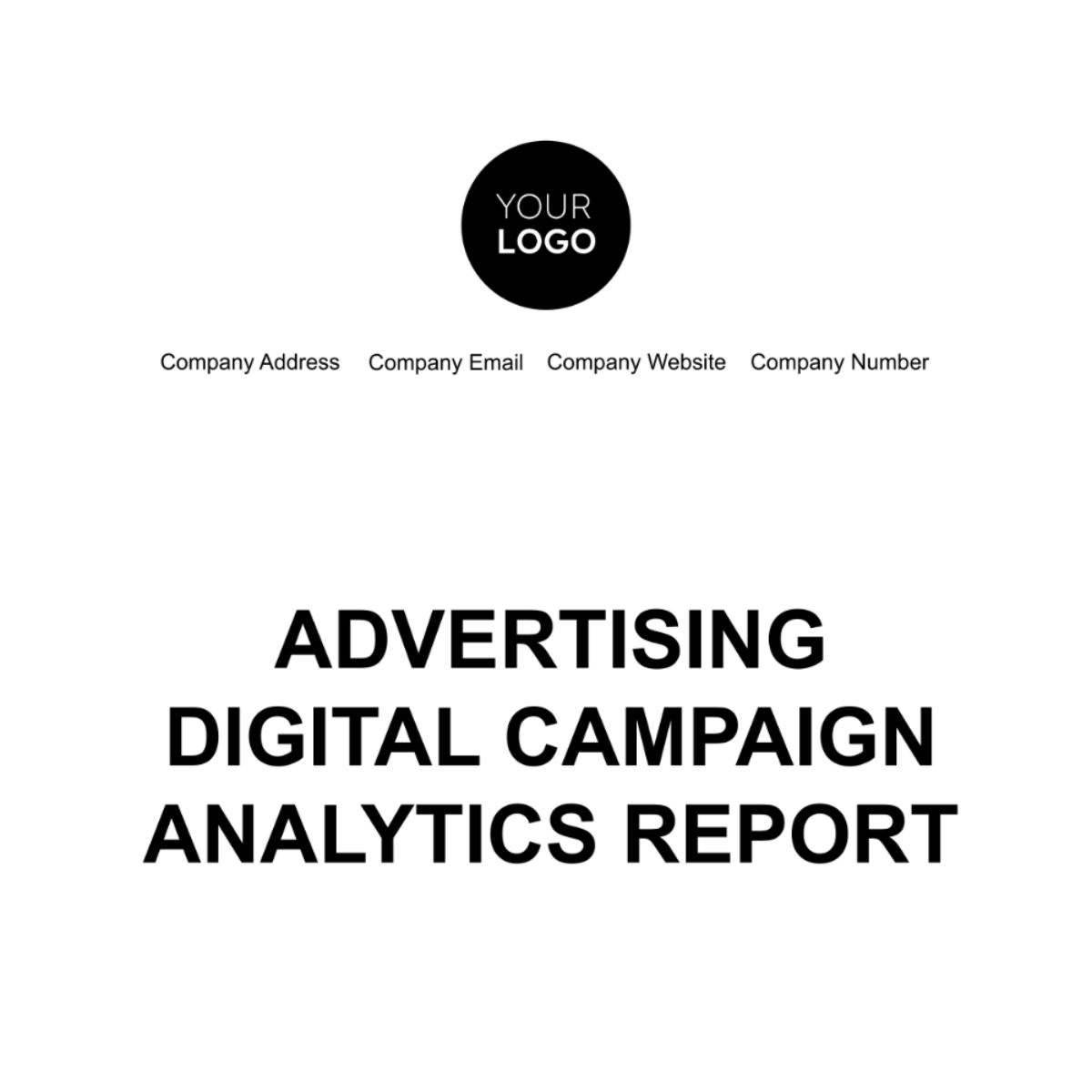 Advertising E-commerce Campaign Flash Report Template - Edit Online ...