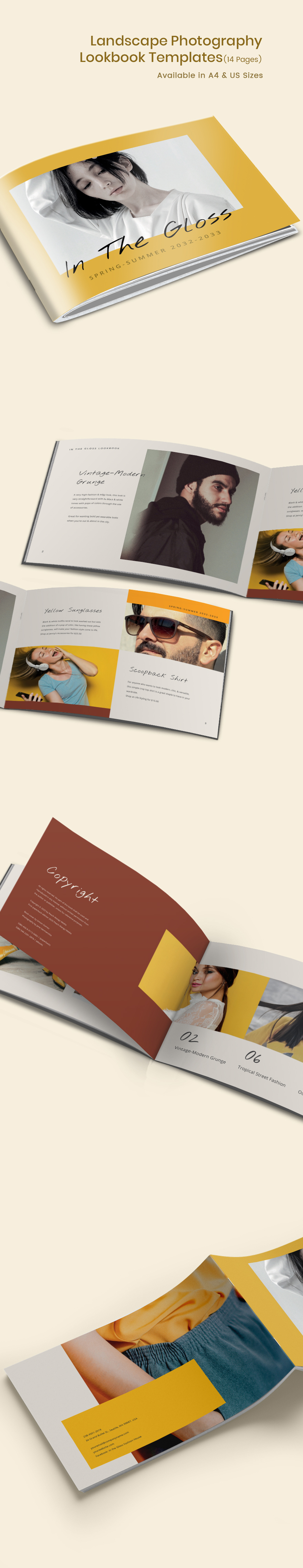 Minimal Photography Lookbook Template - InDesign, Word, Apple Pages ...