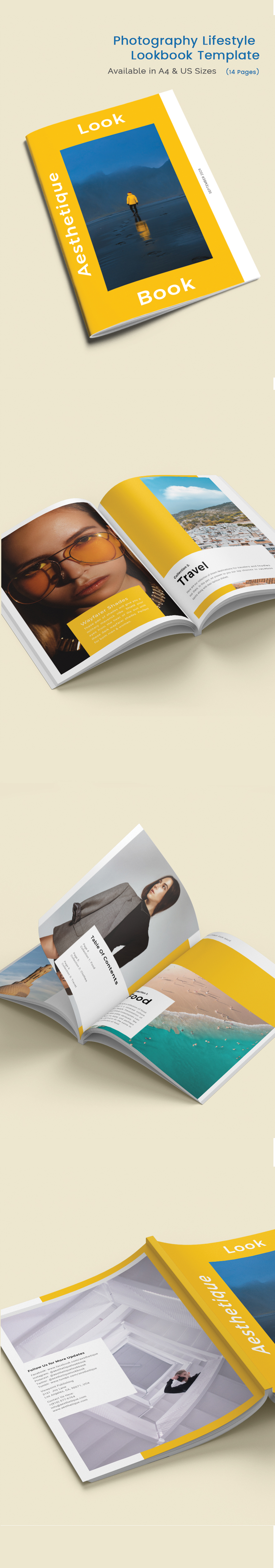 Free Creative Photography Lookbook Template - InDesign, Word, Apple ...