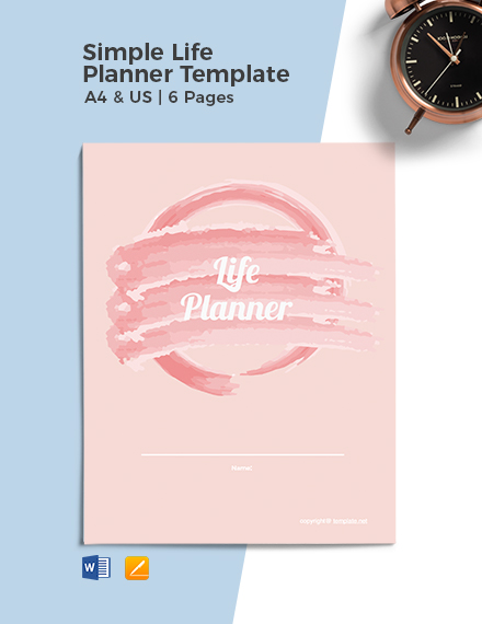 Notes Life Planner Template [Free PDF] - Word | Apple Pages