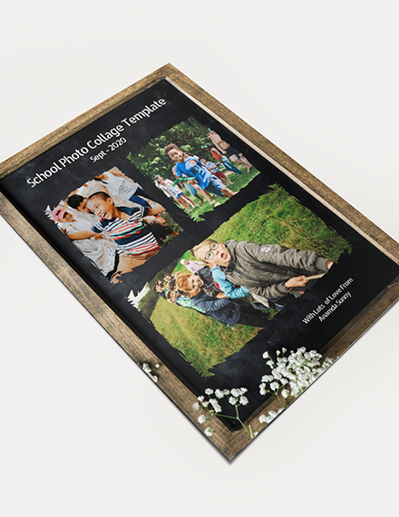 School Photo Collage Template - Word, PSD | Template.net