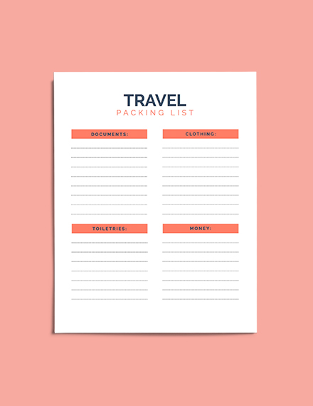 Free Printable Travel Planner Template - Word, Apple Pages | Template.net
