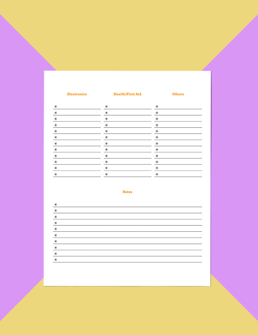 Free Blank Planner Template - Word, Apple Pages | Template.net