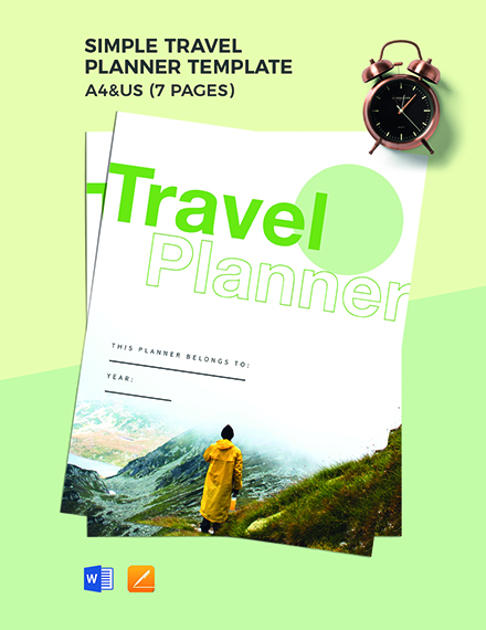 Simple Story Planner Template - Word | Apple Pages