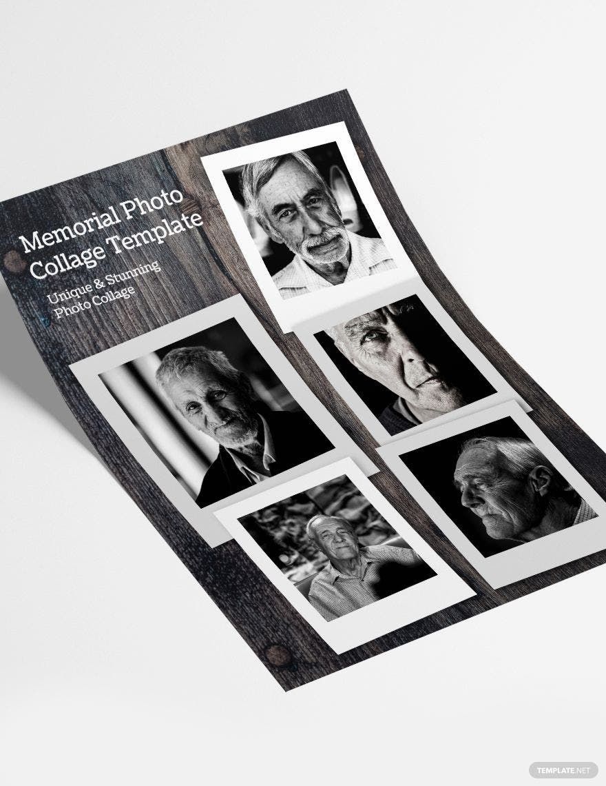 Free Memorial Photo Collage Template Download In Word PSD Template