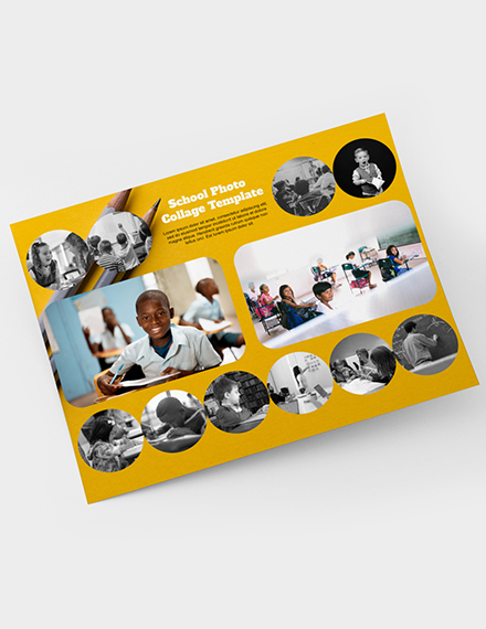 Free Sample School Photo Collage Template - Word, PSD | Template.net