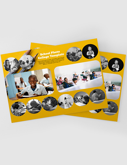 Free Sample School Photo Collage Template - Word, PSD | Template.net