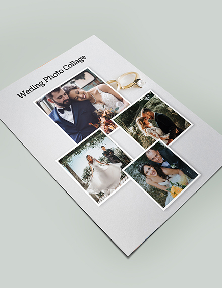 Wedding Photo Collage Template - Word, PSD | Template.net