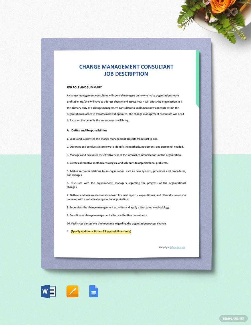FREE Management Consultant Word Template Download Template FREE Management Consultant Word Template Download Template