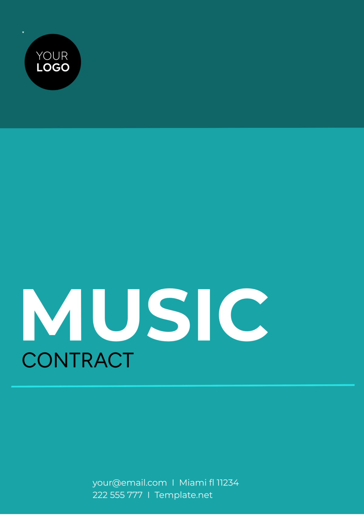 Music Contract Template - Edit Online & Download Example | Template.net