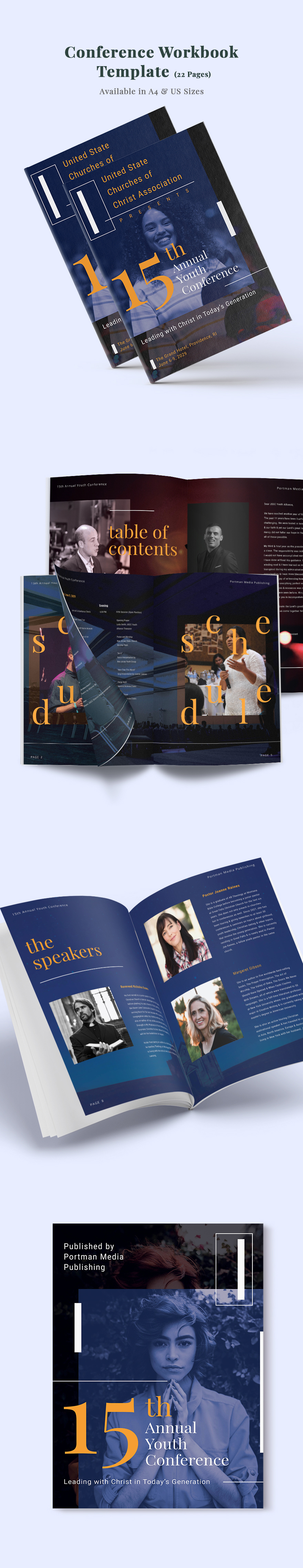 Marketing Planner Workbook Template - InDesign, Word, Apple Pages ...