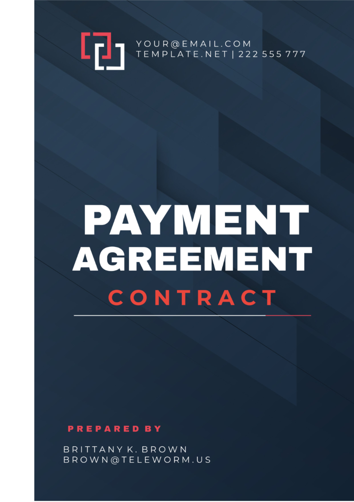 Payment Agreement Contract Template - Edit Online & Download Example ...