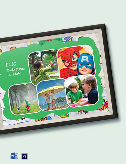 Kids Photo Frame Template - Word, PSD | Template.net