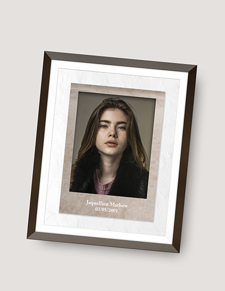 FREE Photo Prop Frame Template - Word (DOC) | PSD