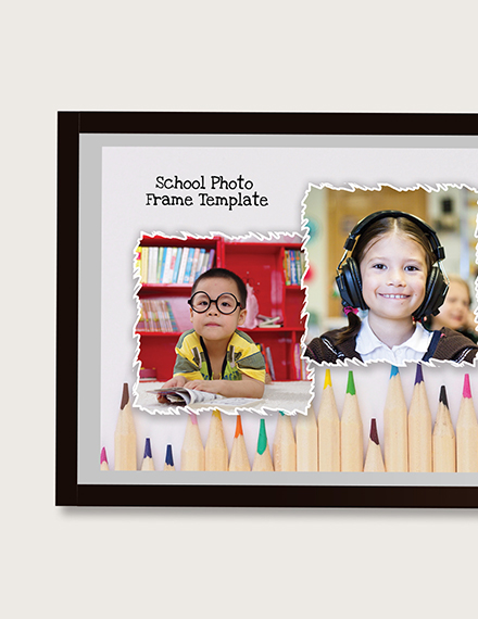 FREE School Photo Frame Template - Word (DOC) | PSD