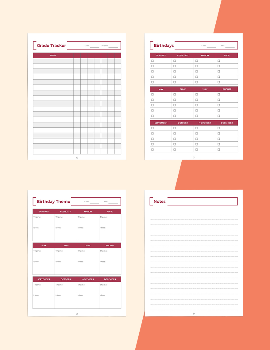 Weekly Teacher Planner Template Download In Word Google Docs PDF 