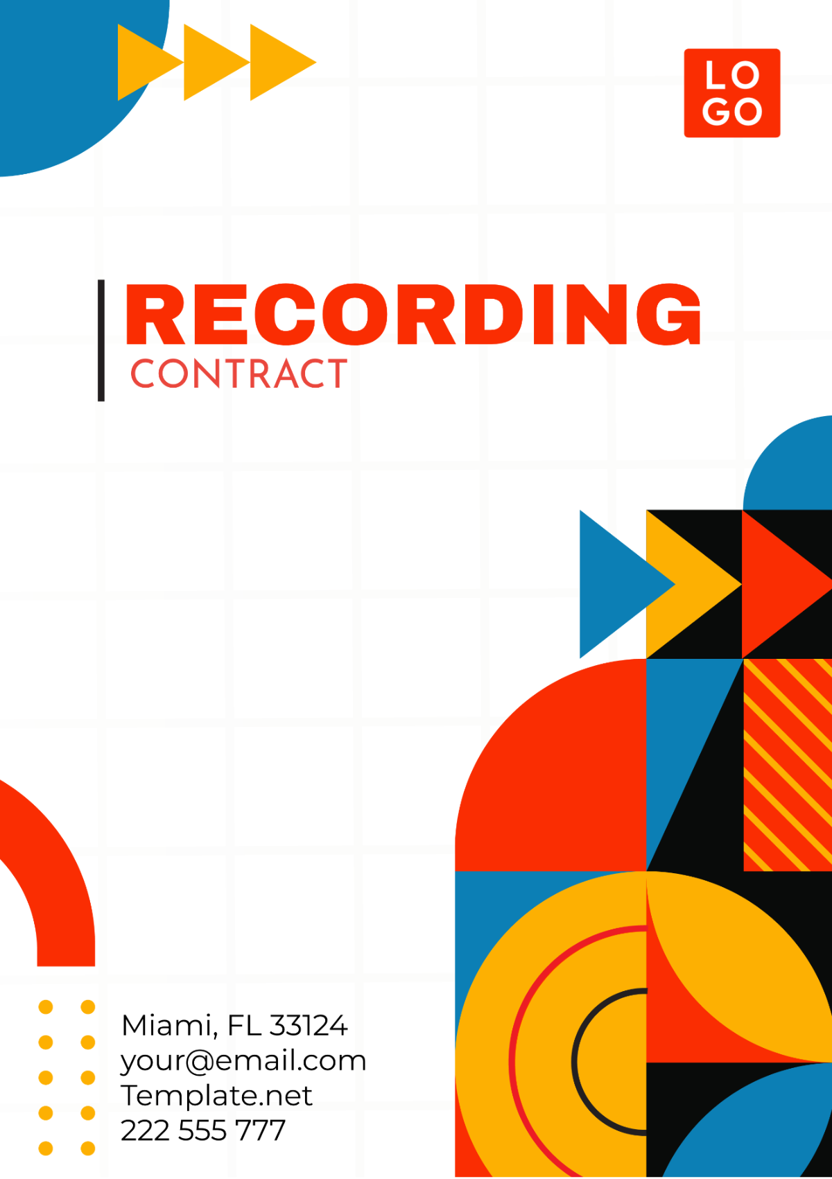 Recording Contract Template Edit Online Download Example Template