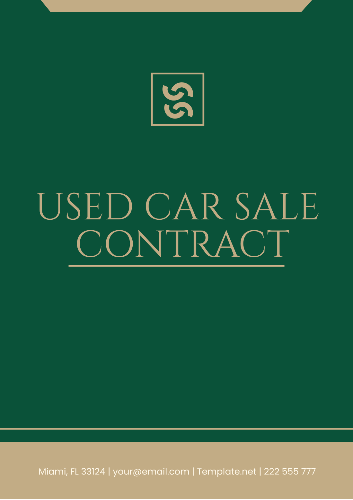 Used Car Sale Contract Template Edit Online And Download Example