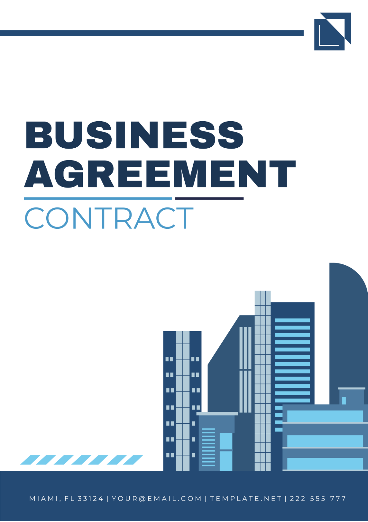 Business Agreement Contract Template - Edit Online & Download Example ...