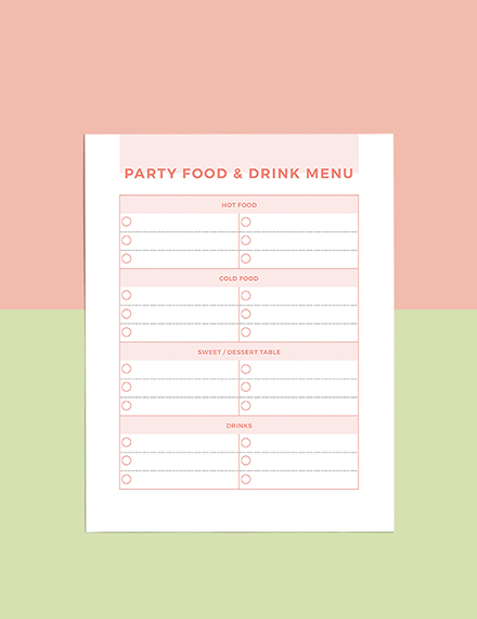 Free Editable Party Planner Template - Word, Apple Pages | Template.net