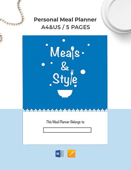 Download 16+ Meal Planner Templates - Microsoft Word (DOC) | Template.net