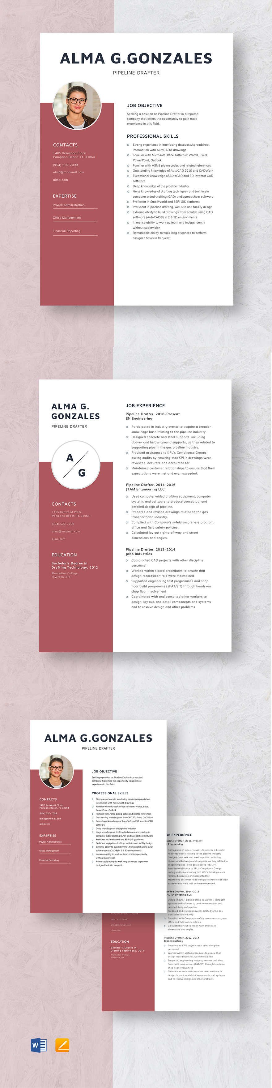 Mechanical Drafter Resume Template - Word, Apple Pages | Template.net Mechanical Drafter Resume Template - Word, Apple Pages | Template.net