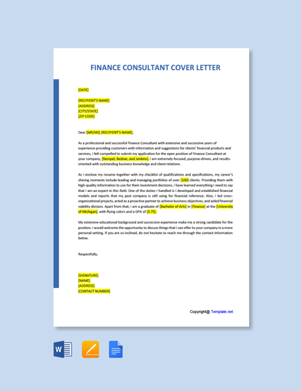 Free Reference Letter for Finance Manager Template - Google Docs, Word ...