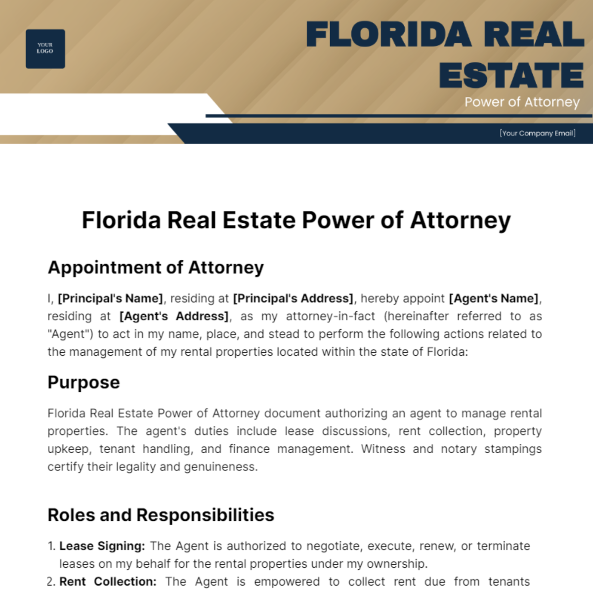 Georgia Power of Attorney Template - Edit Online & Download Example ...