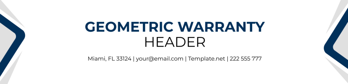 Geometric Warranty Header - Edit Online & Download Example | Template.net