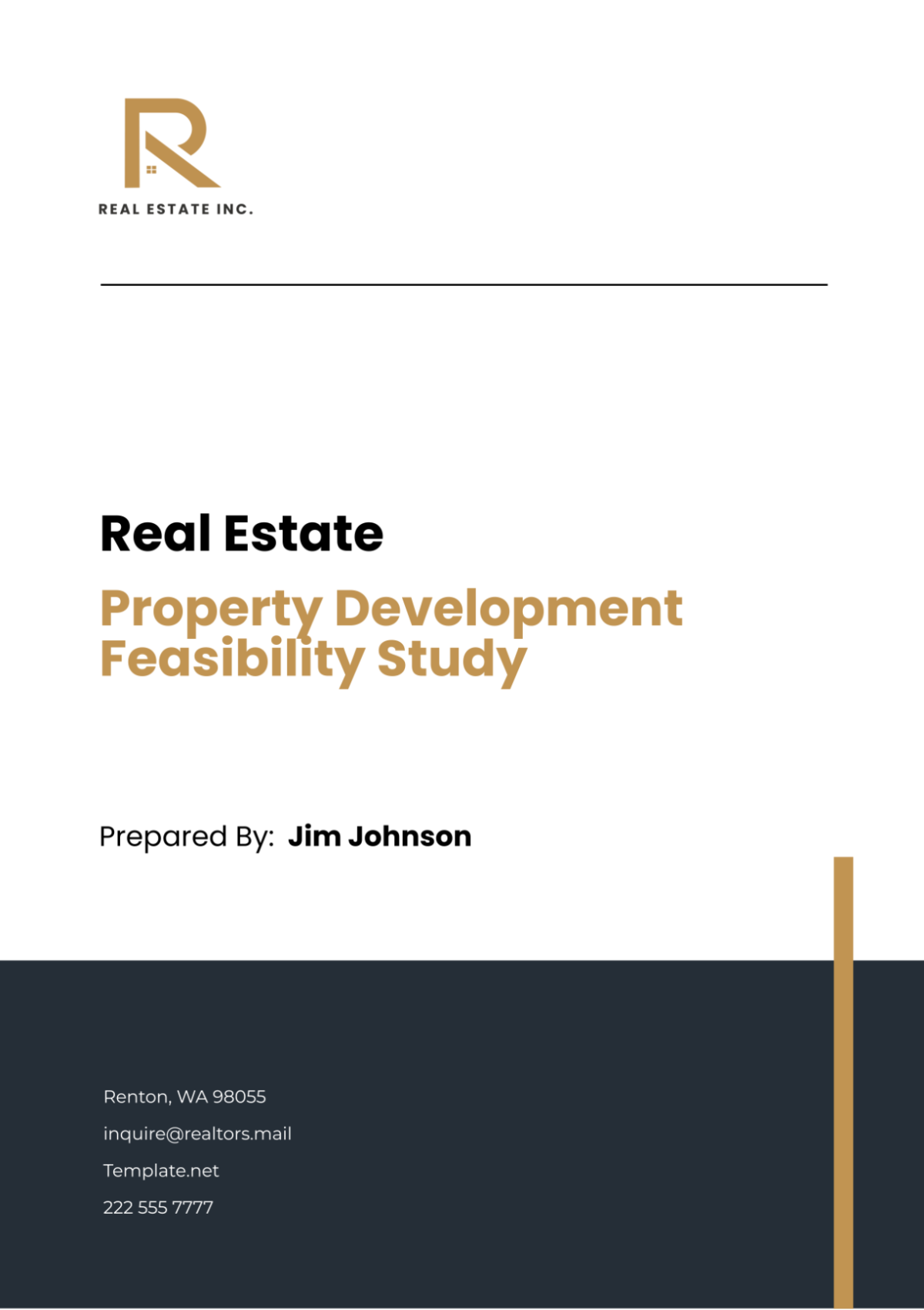 Real Estate Property Development Feasibility Study Template - Edit ...