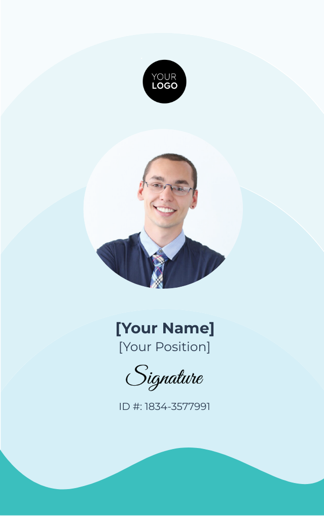 Commercial Cleaning Supervisor ID Card Template - Edit Online ...