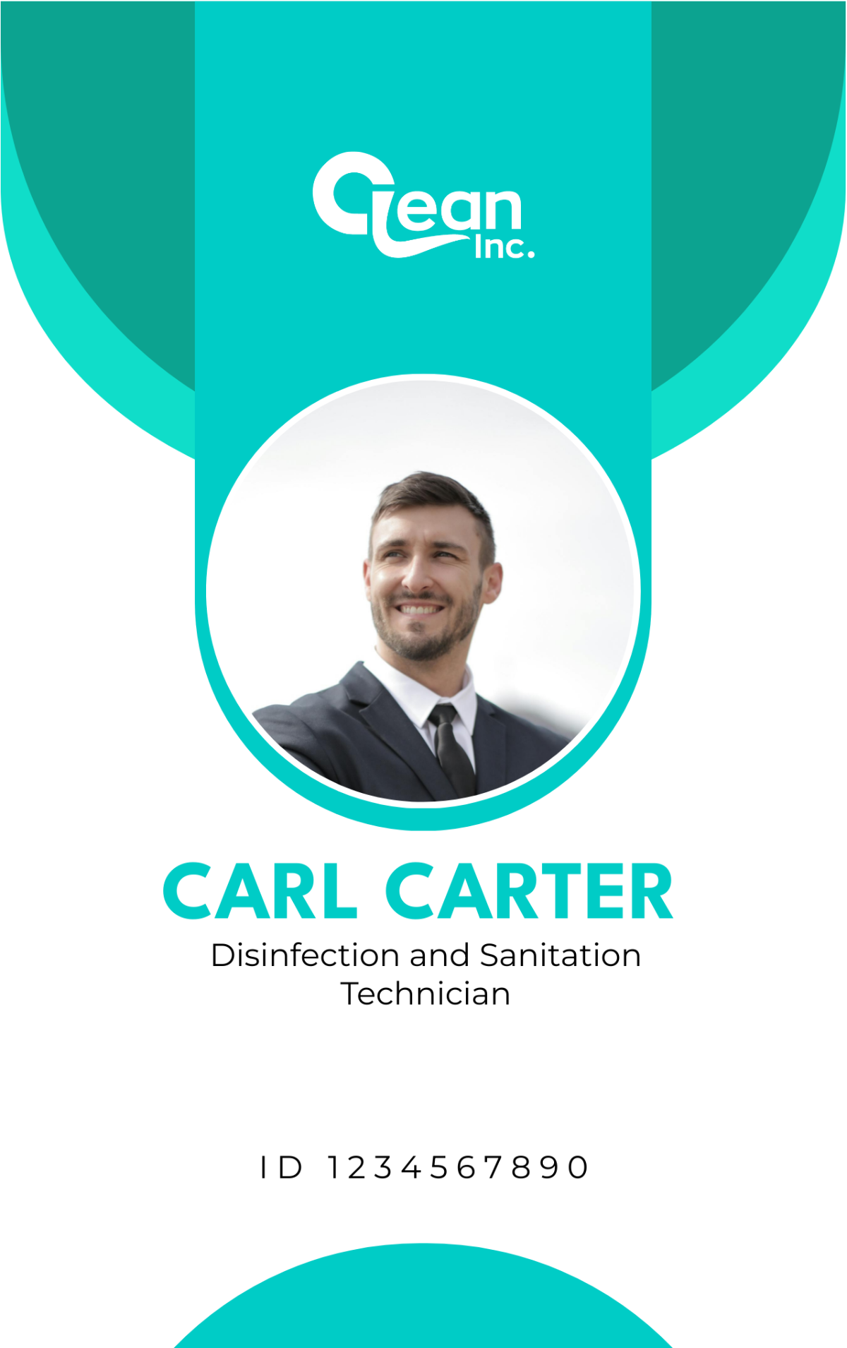 Property Management Cleaning Staff ID Card Template - Edit Online ...