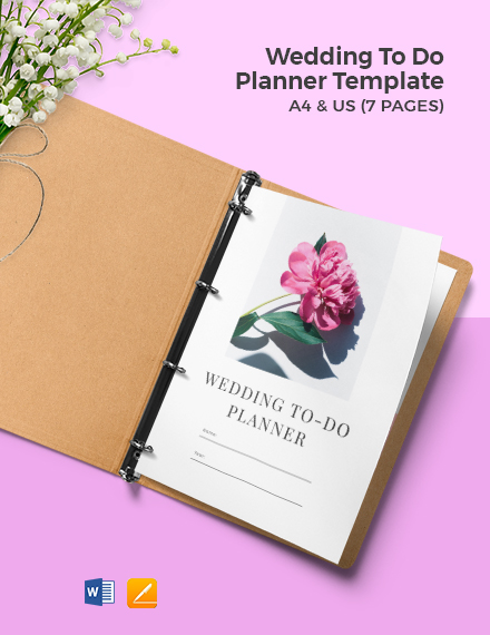 21 Wedding Planner Word Templates Free Downloads Template