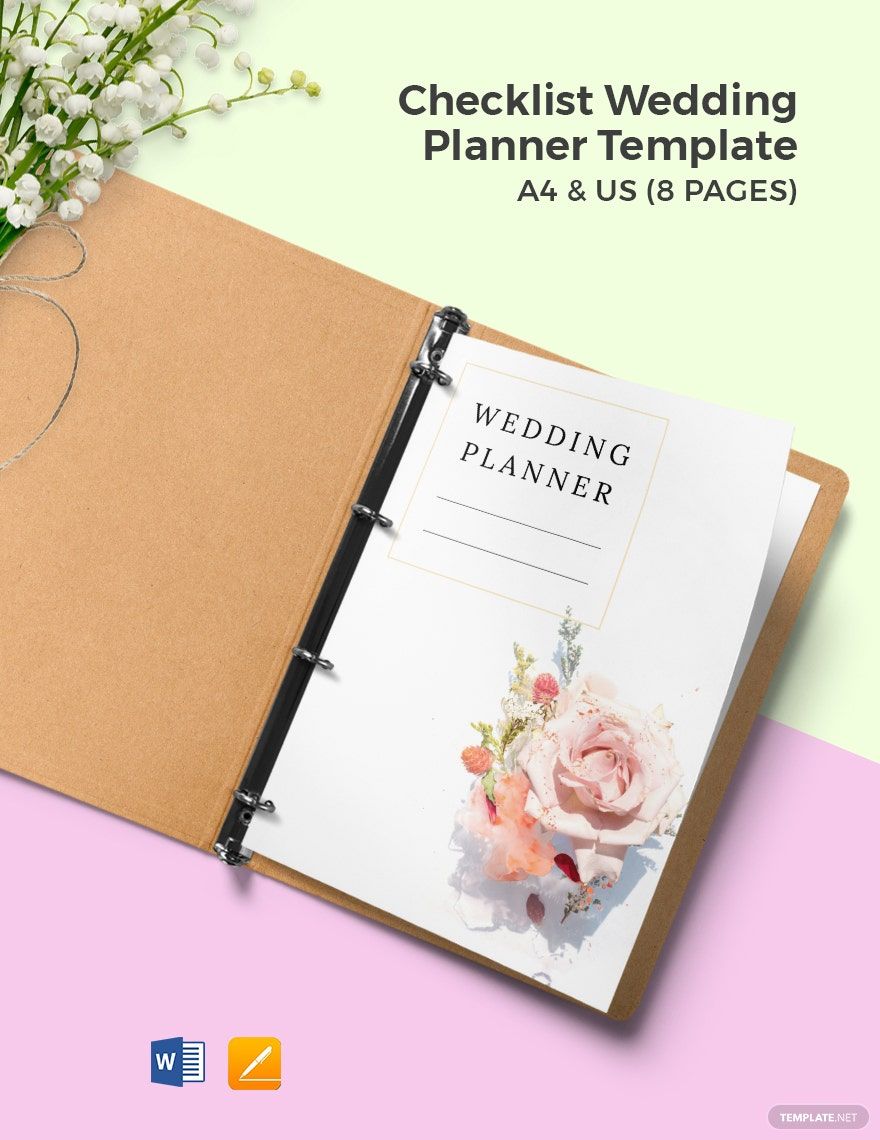 Free Basic Checklist Wedding Planner Template Download In Word Free Basic Checklist Wedding Planner Template Download In Word