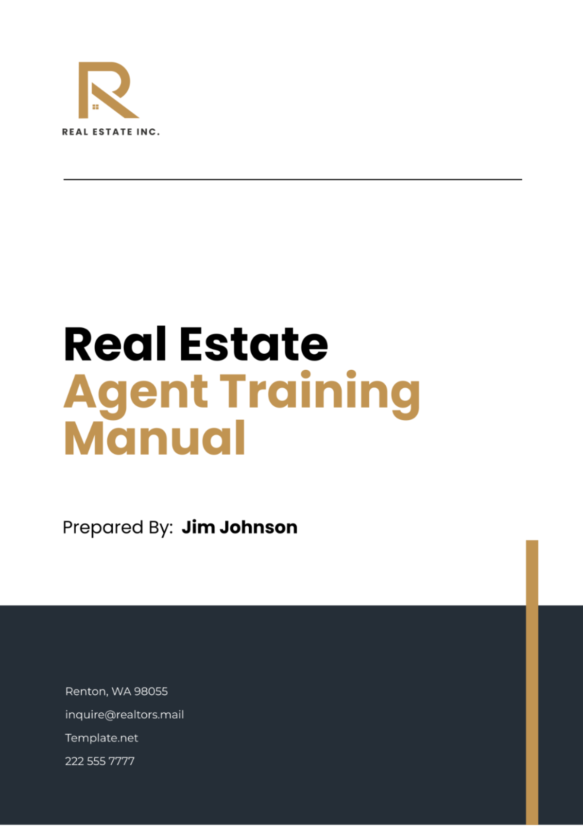 Real Estate Agent Training Manual Template - Edit Online & Download ...