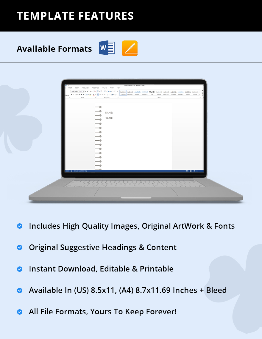 Free Blank Planner Template - Download in Word, Google Docs, PDF, Apple ...
