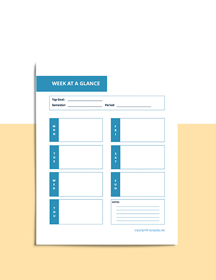 Free Basic Academic Planner Template - Word, Apple Pages | Template.net