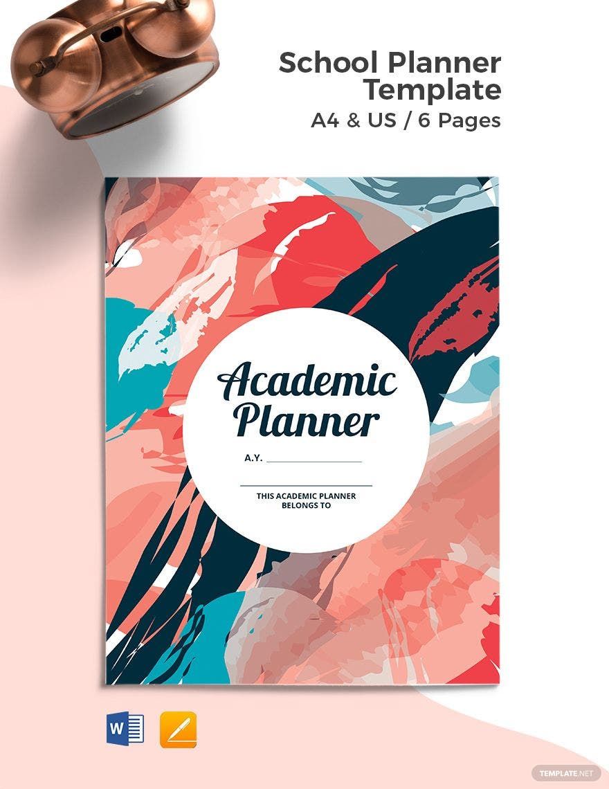 School Planner Template Download In Word Google Docs PDF Apple 