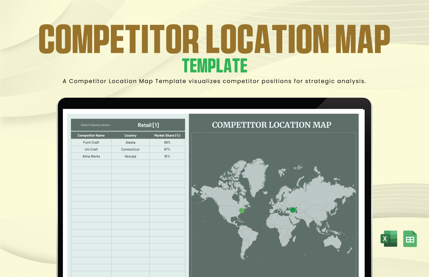 Free Editable Map Templates In Excel To Download