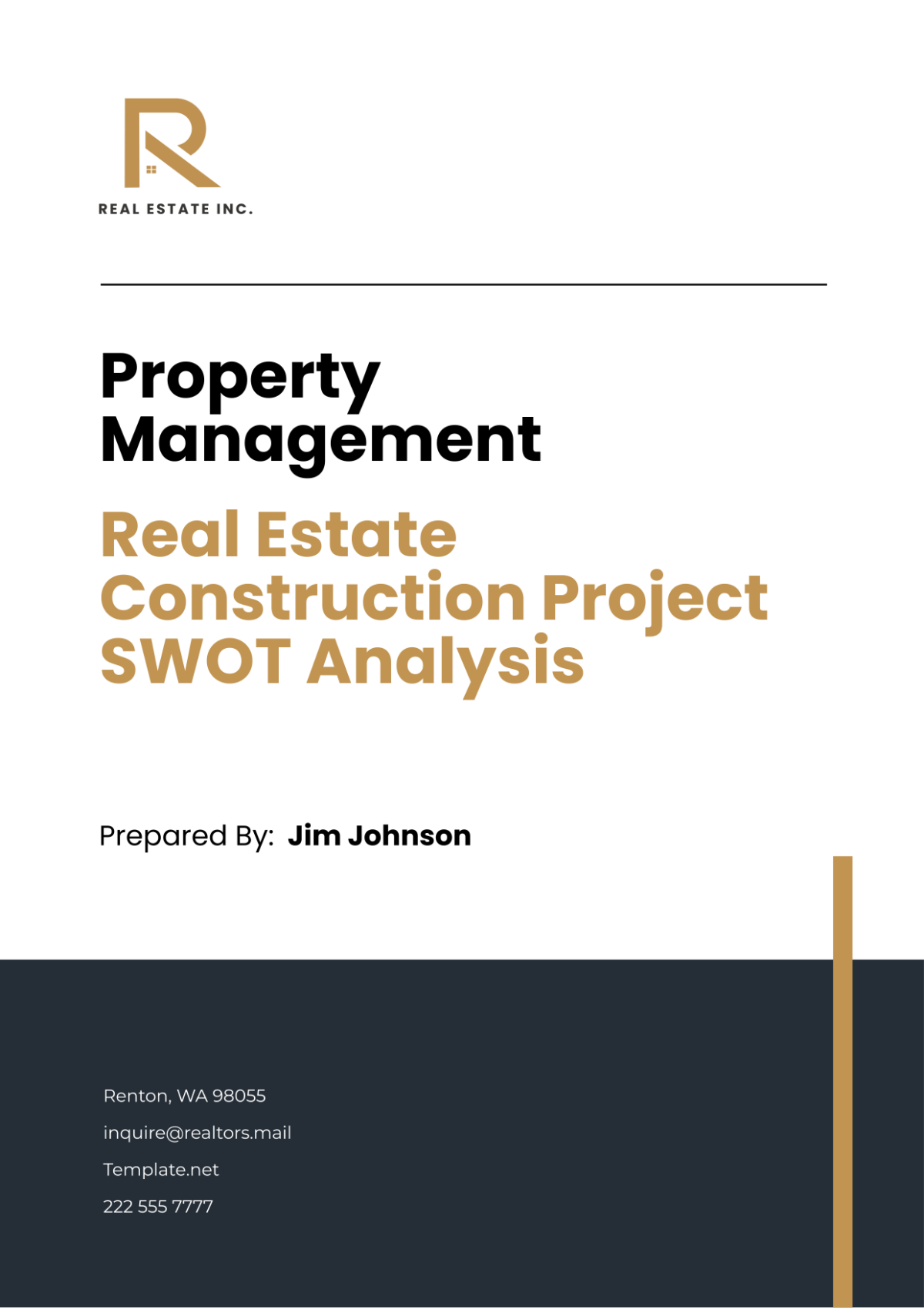 Real Estate Construction Project SWOT Analysis Template - Edit Online ...