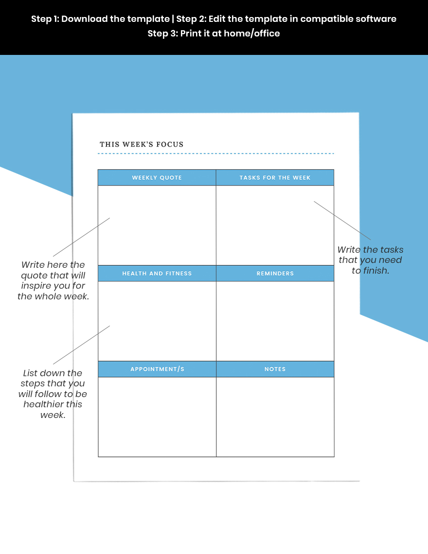 Free Printable Planner Template - Download in Word, Google Docs, PDF ...